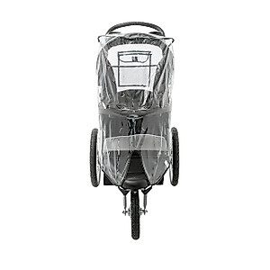 Nuby Rain Weather Shield for Jogging Stroller, Clear Stroller Cover with Storage Pocket, Only Fits Most Jogging Strollers