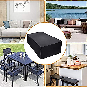 MKWEY Patio Bench Cover 67x45x28in, Patio Furniture Covers Outdoor Waterproof Dust-Proof Furniture Cover for Table Chair Sofa, Garden Furniture Covers Heavy Duty