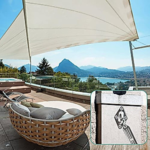 Kawoco 80PCS Sun Shade Hardware Kit, Heavy Duty Anti-Rust Rectangular/Square/Triangle Shade Sails Installation for Sun Shades Outdoor Patio Lawn and Garden