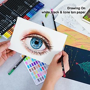 KALOUR 72 Count Colored Pencils for Adult Coloring Books, Soft Core,Ideal for Drawing Blending Shading,Color Pencils Set Gift for Beginners Artists