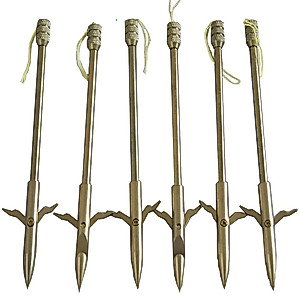 JIEXI HWYP Slingshot Arrow for Fishing 6.2" Stainless Steel Bow Fishing Arrow Pack of 6