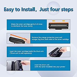 TN760 Toner Cartridge, Compatible TN 760 TN-760 TN-730 for Brother TN760 TN730 Toner Use with MFC L2710DW L2730DW L2750DW , DCP L2550DW ,HL L2370DW L2390DW L2395DW L2350DW Printers (2 Pack)