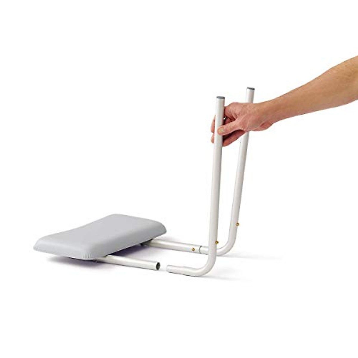 Medline Padded Transfer Bench, Suction Cup Feet, Side Arm, Supports up to 400 lbs