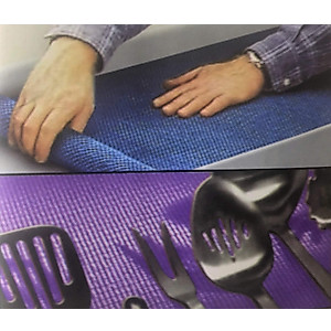 Better Home All Purpose Grip Lining Cushion Rubber Anti Slip, Drawer, Floor, Counter top, Shelf Liner, Non Adhesive (Brown)