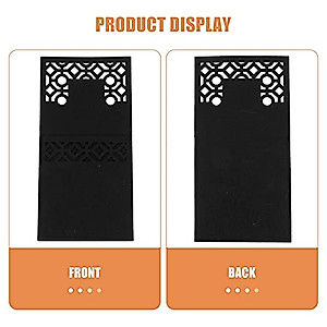 GARNECK 4PCS Black Silverware Holders Christmas Halloween Cutlery Holder Tableware Bag Pouch Silverware Pockets Xmas Holiday Party Favors