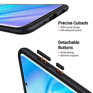 TORRAS Shockproof Galaxy S20 Plus Case/Galaxy S20 Plus 5G Case, [Military Grade Drop Tested] Translucent Matte Hard Back with Soft Edge Slim Protective Designed for Samsung Galaxy S20 Plus Case, Black