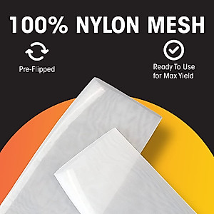 Agar Industries 120 Micron Rosin Press Filter Bags, 2 x 4.5 Inch (20 Pack) | 100% Nylon Press Bag | Pai With Pre Press or 2x4 Inch Press Machine | Double Stitched Screen, Zero Blowout