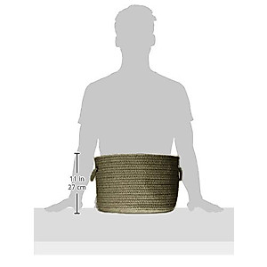 Colonial Mills WL55 14 by 14 by 10-Inch Bristol Storage Basket, Olive