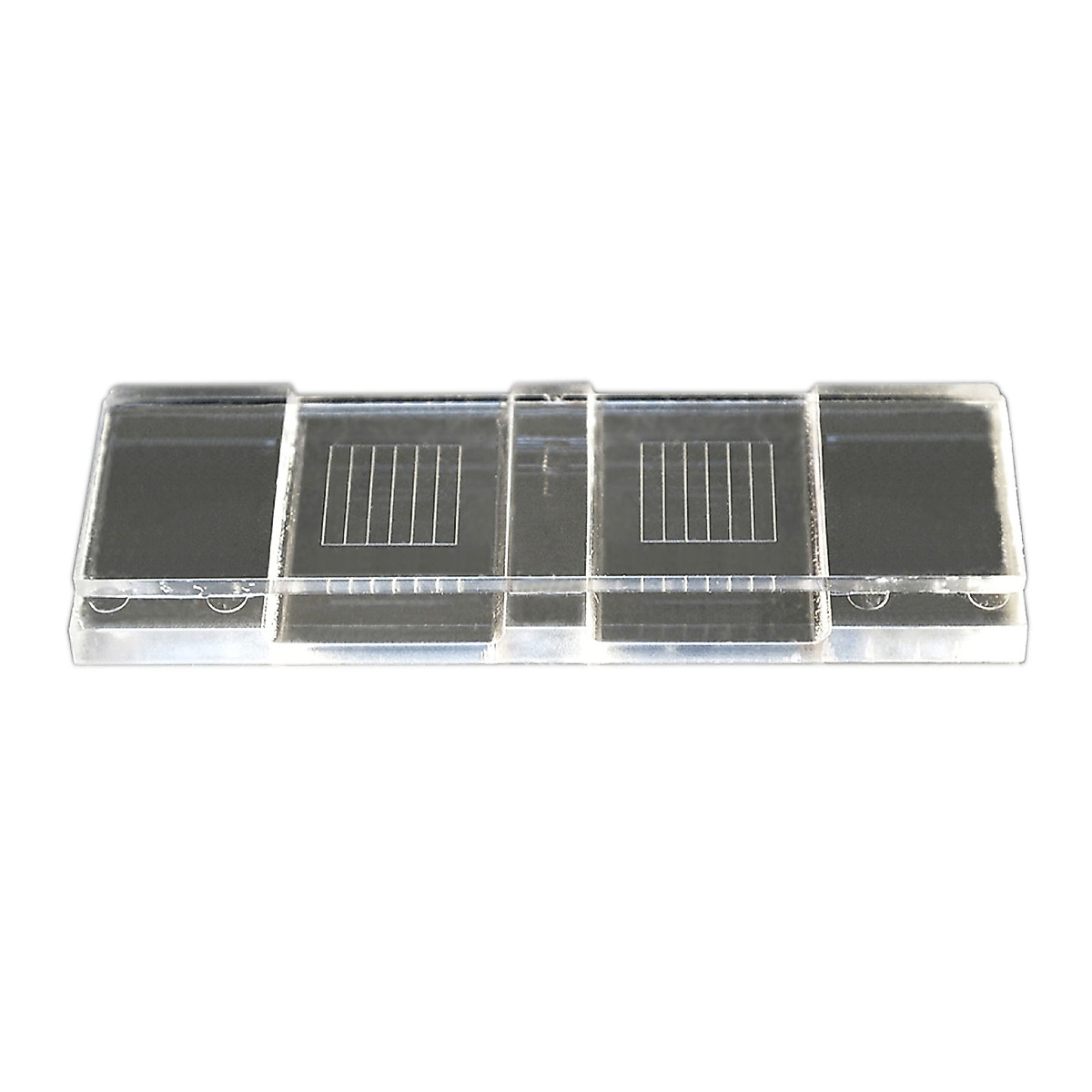 The Original Two-Chamber Opaque McMaster Counting Vet Slide by Chalex, Fecal Sample Worm Egg EPG Count for Parasites in Horses Sheep Cattle and Goats, for Veterinarian and Farm