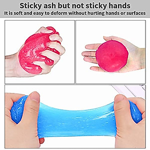 BOLTRY 2Packs Cleaning Gel for Car, Cleaning Kit Universal Automotive Dust Car Crevice Cleaner Interior Detail Keyboard Putty Cleaner for Car Air Vents, PC Cleaning (RED+Blue)