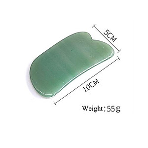TOP SEWING Jade Gua Sha Massage Tools Facial Tool Natural Green Gua Sha Anti Aging Facial Skin SPA for Rejuvenate Skin Anti-Wrinkle Anti Aging