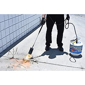 Flame King Propane Torch Kit Heavy Duty Weed Burner, 500,000 BTU with Flint Striker, with 10-ft Hose Regulator Assembly