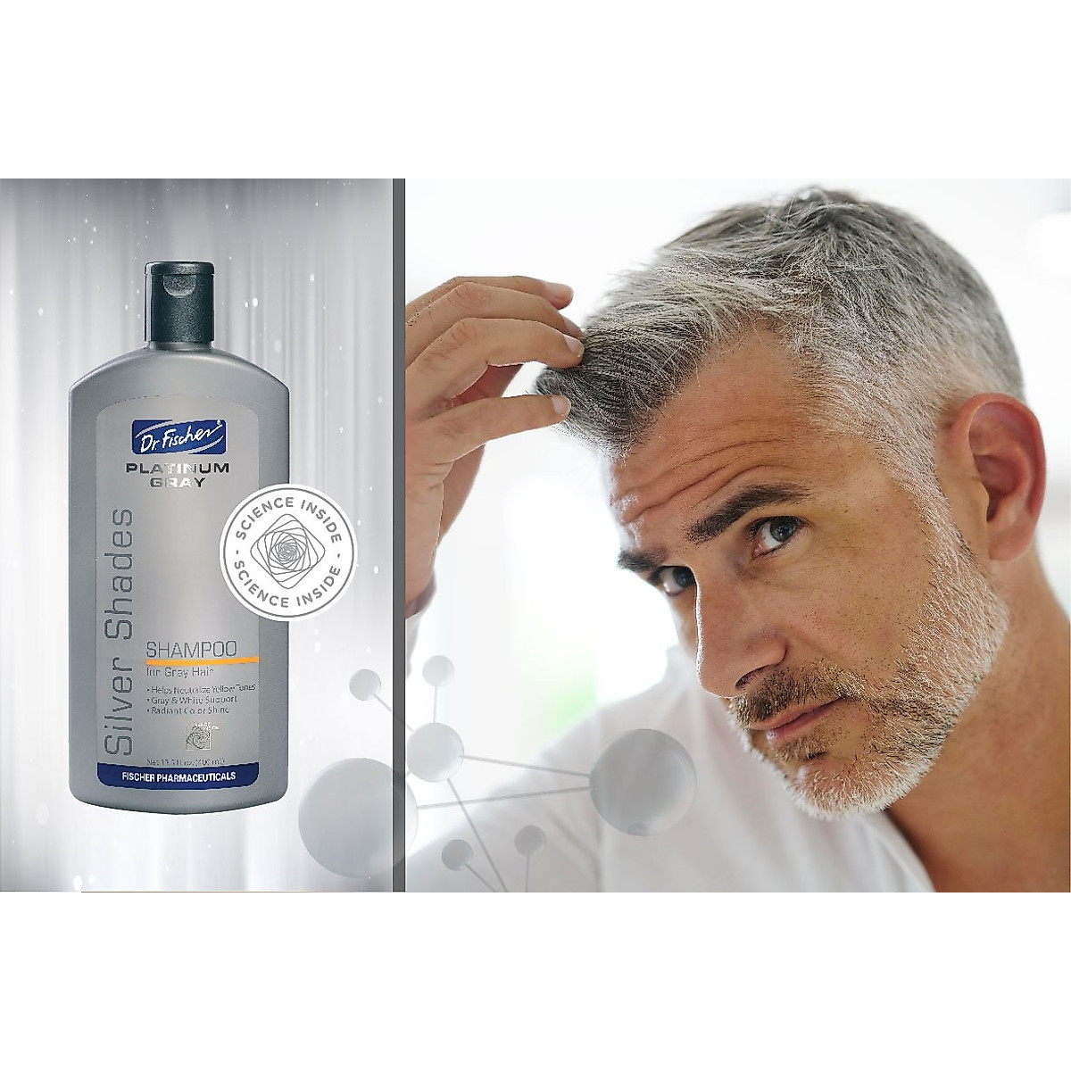 Dr. Fischer Purple Hair Mask and Purple Shampoo for Healthy Gray and Silver Hair.