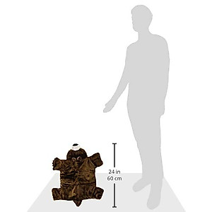 Marshall Small Animal Bear Rug, 24 by 20 Inches, Fleece Bed and Tunnel Toy for Ferrets and Other Small Pets