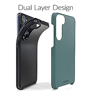 Crave Dual Guard for Samsung Galaxy S23 Plus Case, Shockproof Protection Dual Layer Case for Samsung Galaxy S23 Plus - Forest Green