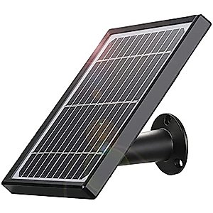 Solar Panel Compatible with DIHOOM Wireless Rechargeable Battery Security Camera, IP65 Waterproof Solar Panel with USB Cable, Non-Stop Power Supply for Wire Free Outdoor Indoor WiFi Camera