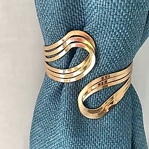 High-Elastic Curtain Ties for Thin or Thick Alloy Curtain Tiebacks Curtain Tie Backs for Curtains Curtain Holdbacks Curtain Holders for Drapes Curtain Holdback for Office Bedroom Home Essentials 1pcs