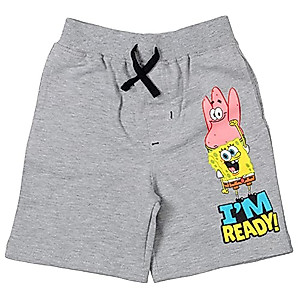 SpongeBob SquarePants Patrick Toddler Boys French Terry 2 Pack Shorts Blue/White 3T