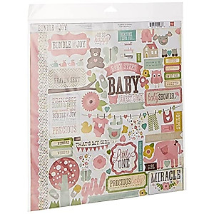 Echo Park Paper Company Echo Park Paper BJG45016 Bundle of Joy Girl Collection Scrapbooking Kit, 12-x-12-Inch