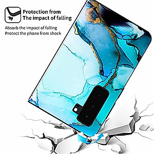 for Microsoft Surface Duo 2 Case,Surface Duo 2 2021 Slim Lightweight Hard PC Back Cover Shockproof Protective Fold Case for Microsoft Surface Duo 2 2nd 2021,Blue Marble