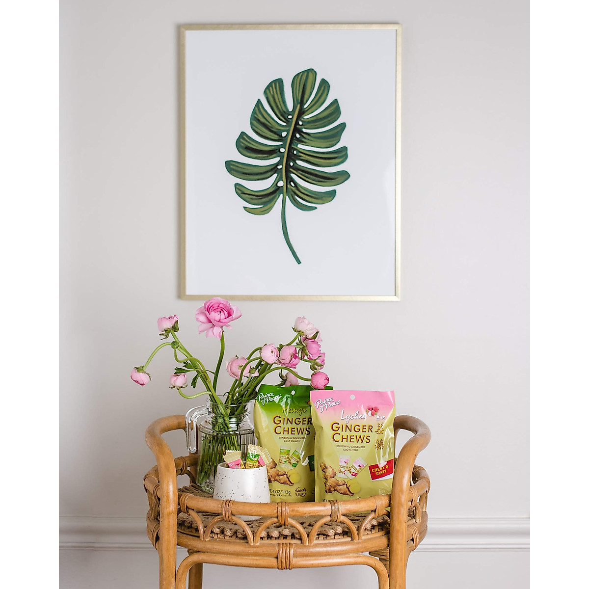 Prince of Peace Ginger Chews With Mango, 4 oz. – Candied Ginger – Mango Candy – Mango Ginger Chews – Natural Candy – Ginger Candy