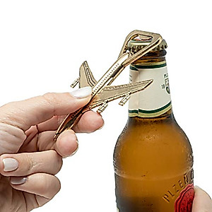 Airplane Bottle Opener - Aviation Gifts for Pilot - Airplane Decor - Gift for Veteran - Plane Beer Bottle Opener in Gift Box - Perfect Travel Gift (Airplane)