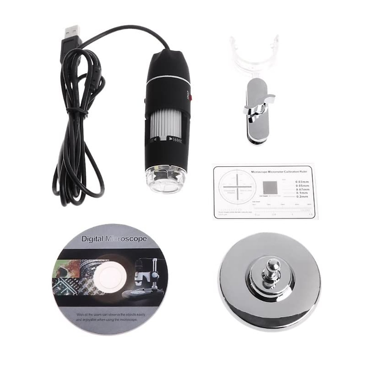 Handheld Digital Microscope Accessories 1600X 2MP Zoom Microscope 8 LED USB Magnifier Camera Microscope Accessories