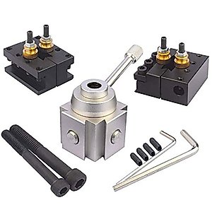 JWGJW 120034 Tooling Package Mini Lathe Quick Change Tool Post & Holders Multifid Tool Holder
