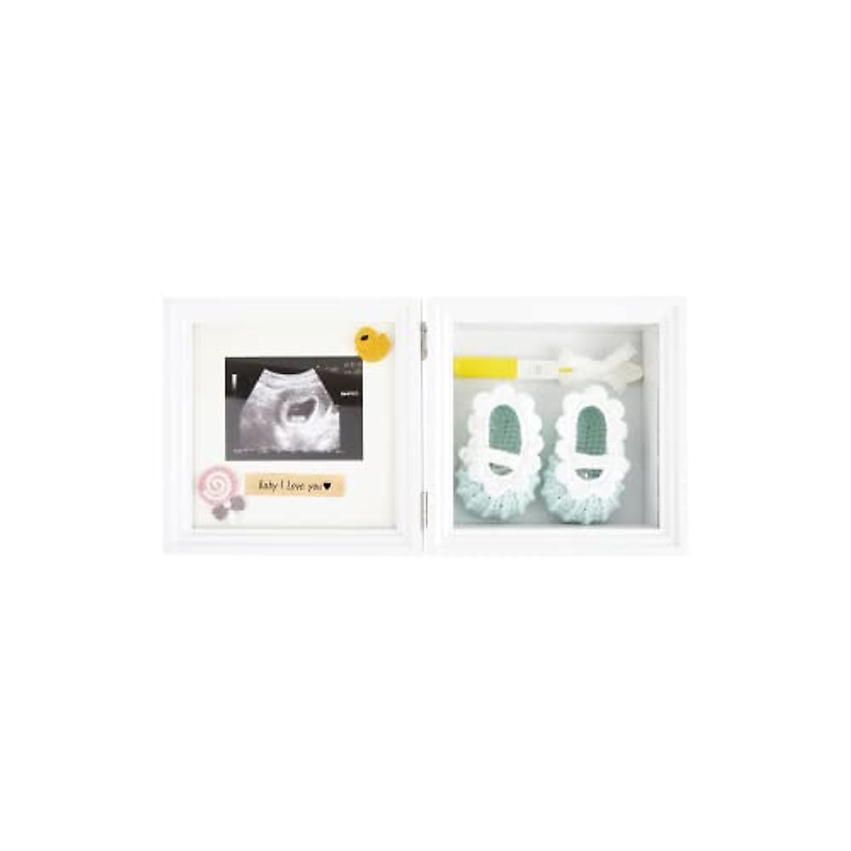 SmileReader Pregnancy Keepsake (with at-Home-Tool Kit), Sonogram Frame Keepsake Case, Shadow Box, Gift for New Parents Moms and Dads