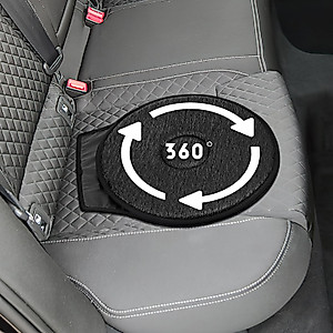 BESPORTBLE Rotating Car Seat Cushion, 360 Degree Swivel Car Seat Cushion Portable Rotating Car Cushion Non Slip Car Mat Protector for Pregnant Women Elderly