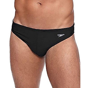 Speedo Men's Fitness Solar 1-Inch Xtra Life Lycra Brief, 32 - Black
