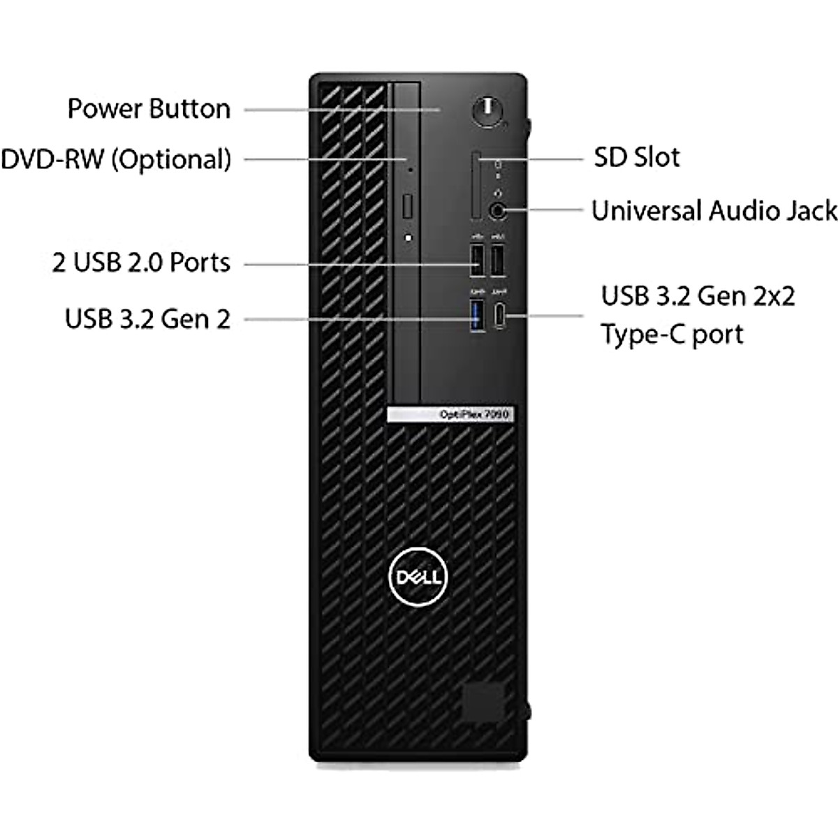 MTG OptiPlex 7090 Desktop Intel Core i7-10505 3.2 GHz, Win 10 Pro, MTG Webcam, Monitor, (2x24 Monitor, 16GB 512GB PCle)