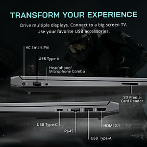 HP Victus 15.6" FHD 144Hz Gaming Laptop, AMD Ryzen 5 7535HS, 16GB DDR5, 1TB SSD, NVIDIA GeForce RTX 2050, Backlit Keyboard, HD Webcam, Wi-Fi 6, Bluetooth, Gray, Win 11 Pro, 32GB Snowbell USB Card