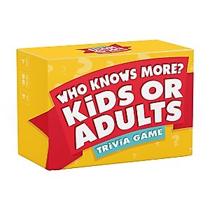 Who Knows More? Kids or Adults, The Ultimate Trivia Game for Kids, Teens and Adults - A Fun Family Party Game