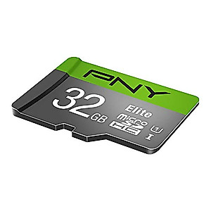 PNY 32GB Elite Class 10 U1 microSDHC Flash Memory Card - 100MB/s Read, Class 10, U1, Full HD, UHS-I, Micro SD