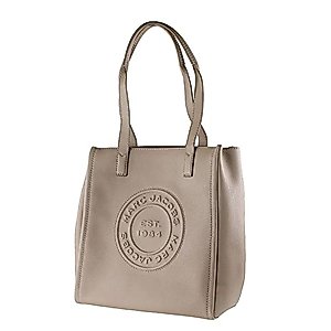 Marc Jacobs H051L01FA21-053 Greige Gray/Beige Signature Logo Womens Tote Bag