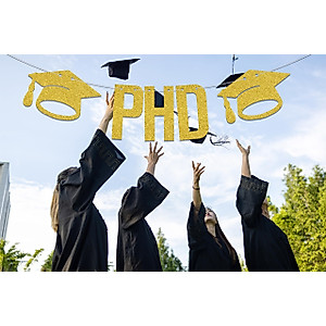 Phd Banner PhD Graduation Decorations Graduation Banner Class of 2024 Doctor Degree Party Decor Congrats PhD College Graduation Party Supplies
