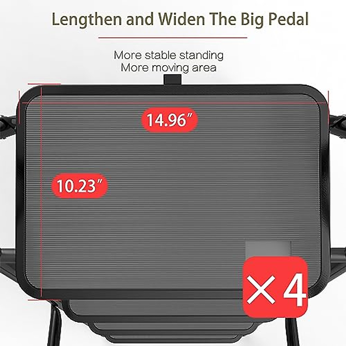 SUZHI Heavy Duty 4 Step Foldable Ladder with Handrails, Attachable Tool Bag & Anti-Slip Wide Pedal Ladders for Indoor Hanging Paintings, Cleaning High ledge&Ceiling,Fan, 300 Pound Capacity