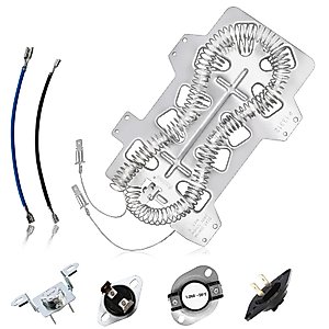 【Upgraded】Heating Element for Samsung Dryer, Dryer Heating Element DC47-00019A for Samsung dv42h5000ew/a3 dv45h7000ew/a2 Dryer Parts, Including DC96-00887A, DC47-00016A, DC47-00018A and DC32-00007A