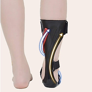 Ankle Brace - Ankle & Foot Orthosis Support for Drop Foot,Nerve Injury,Foot Position & Relieve Pressure - Adjustable AFO Brace,Right,S