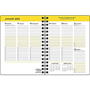 You Are a Badass Deluxe Organizer 17-Month 2022-2023 Monthly/Weekly Planner Cale
