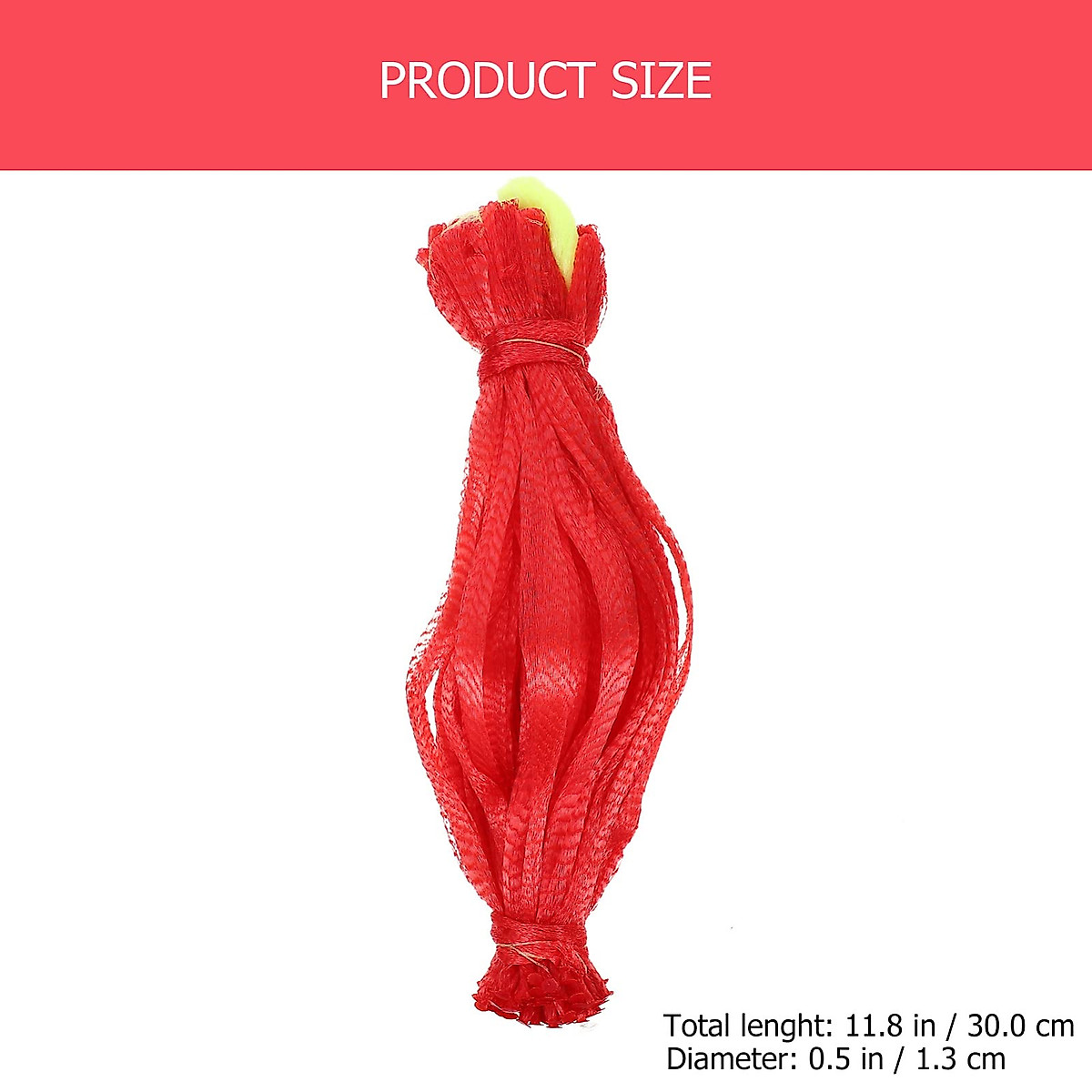 HANABASS 200pcs Mesh Produce Bags Seafood Boiling Bags Onion Fruits Mesh Produce Bags Reusable Net Bags for Vegetables and Fruits Boiling Bags for Cooking Crab Shellfish Crawfish Red