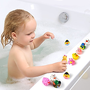 Rubber Ducks for Jeep Ducking 50 PCS Assorted Rubber Ducks for Duckies Games, Jeeps Ducking / Cruise Ships and Bath / Pool Play - Small 2 Inch Rubber Duck