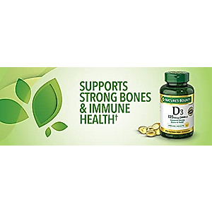 Nature's Bounty Immune Health Vitamin D3 5000 iu, Rapid Release 400 Softgels