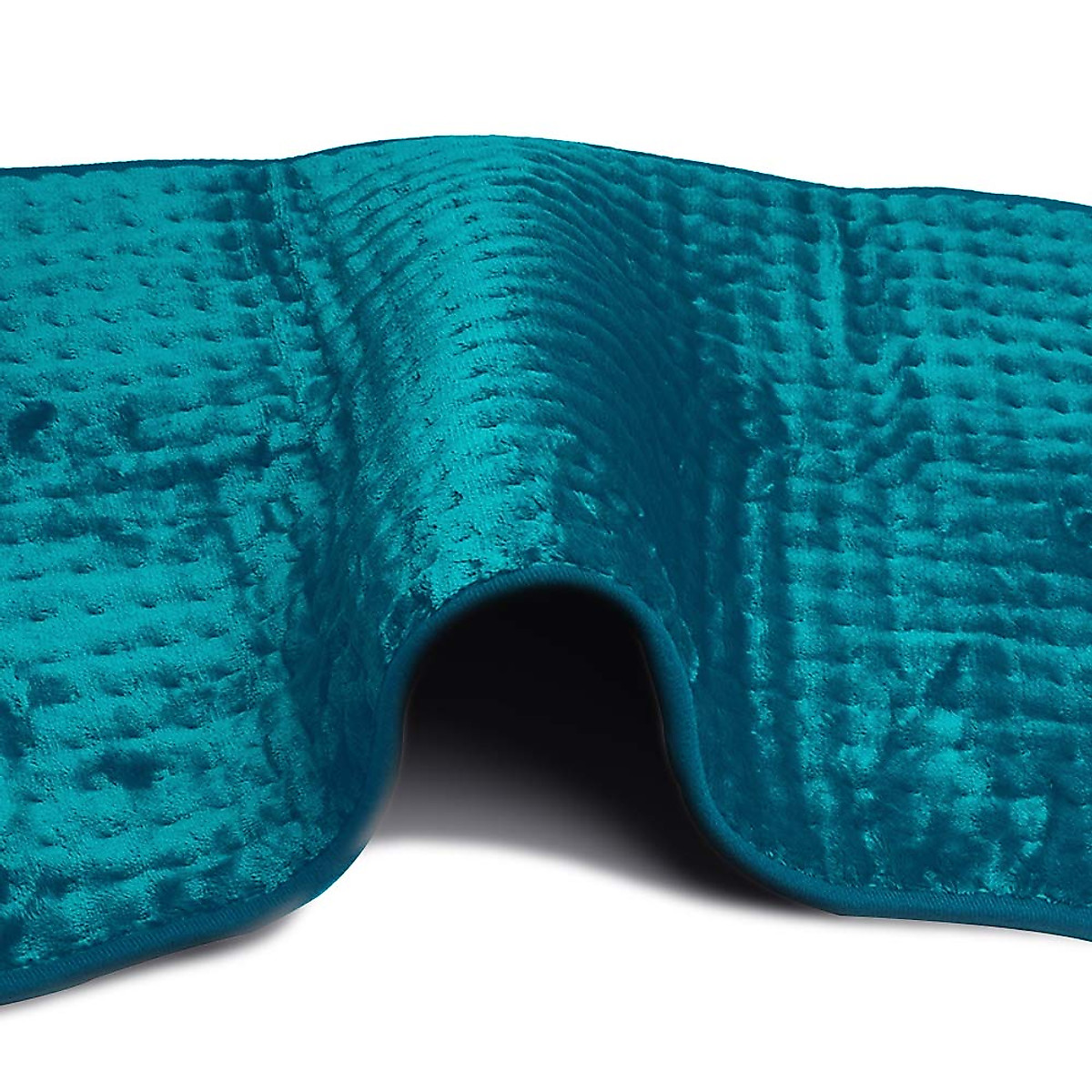 Ambershine 17''x33'' XXXL King Size Heating Pad with Fast-Heating Technology&10 Temperature Settings, Flannel Electric Heating Pad/Pain Relief for Back/Neck/Shoulders/Abdomen/Legs (Light Teal)