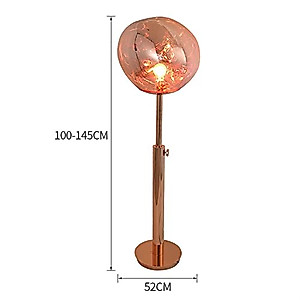 Floor Lamps for Living Room Mid Century Floor Lamp Standing Lamp Glass Stand Up Lights for Living Room Bedroom Office Contemporary LED Brass Rustic Floor Lamps for Living Room