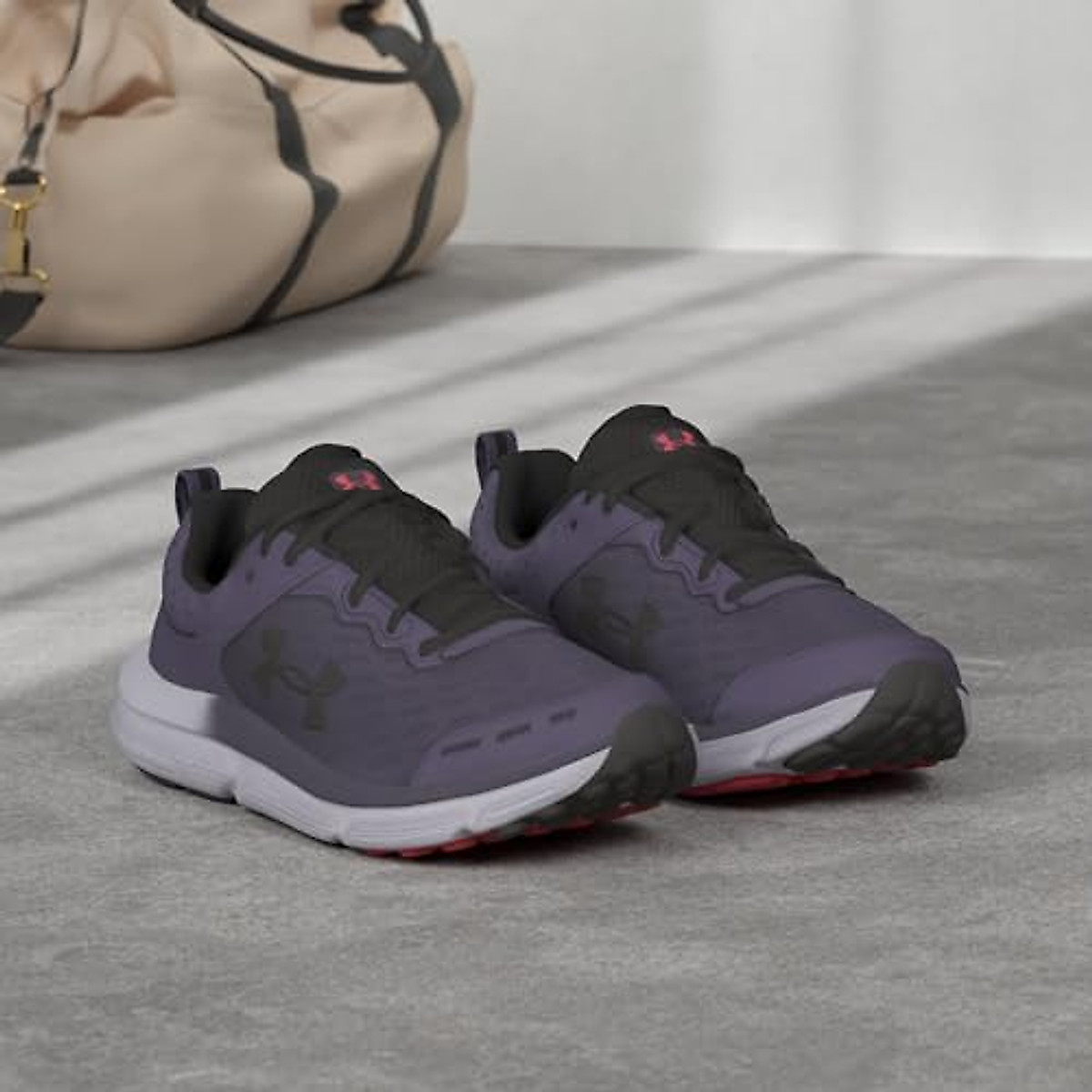 Under Armour Women's Charged Assert 10, (500) Retro Purple/Retro Purple/Black, 8, US