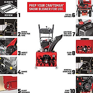 Craftsman CMXGZAM501080 Snow Blower Auger Belt, Black