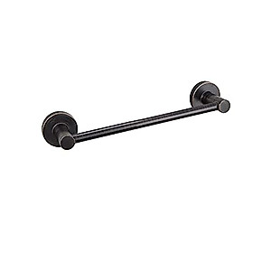 JiePai Bath Towel Bar Oil Rubbed Bronze, 12 Inch Stainless Steel Towel Rack Bathroom Towel Holder Wall Mount Kitchen Dish Cloth Hanger (Oil Rubbed Bronze, 12 Inch)