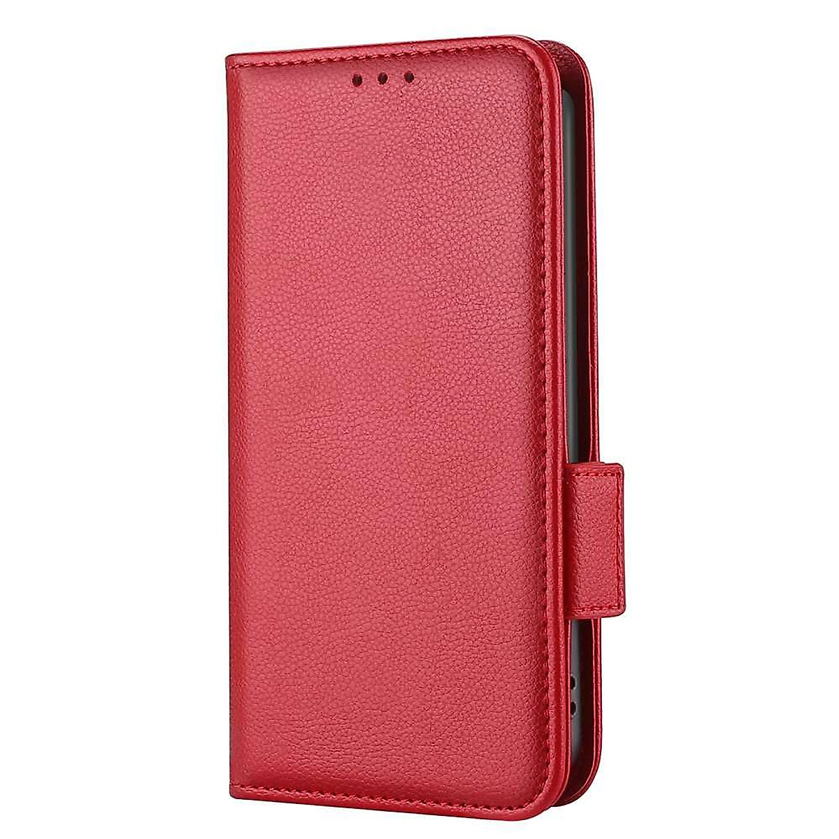 Case Compatible with Samsung Galaxy Z Fold 3,Leather Flip Case with Card Slot,Wallet Design,Standable Flip Case Red